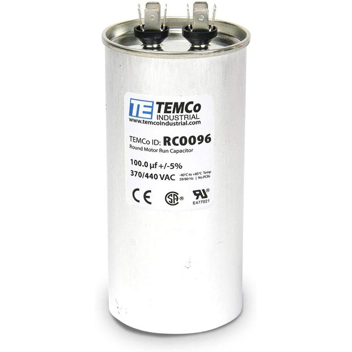 AC Electric Motor Run Capacitor 100 uf (mfd) 440 VAC — PCS Lighting
